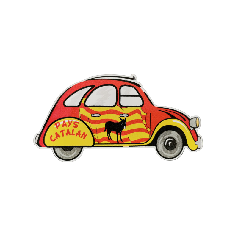sticker 2CV catalonia